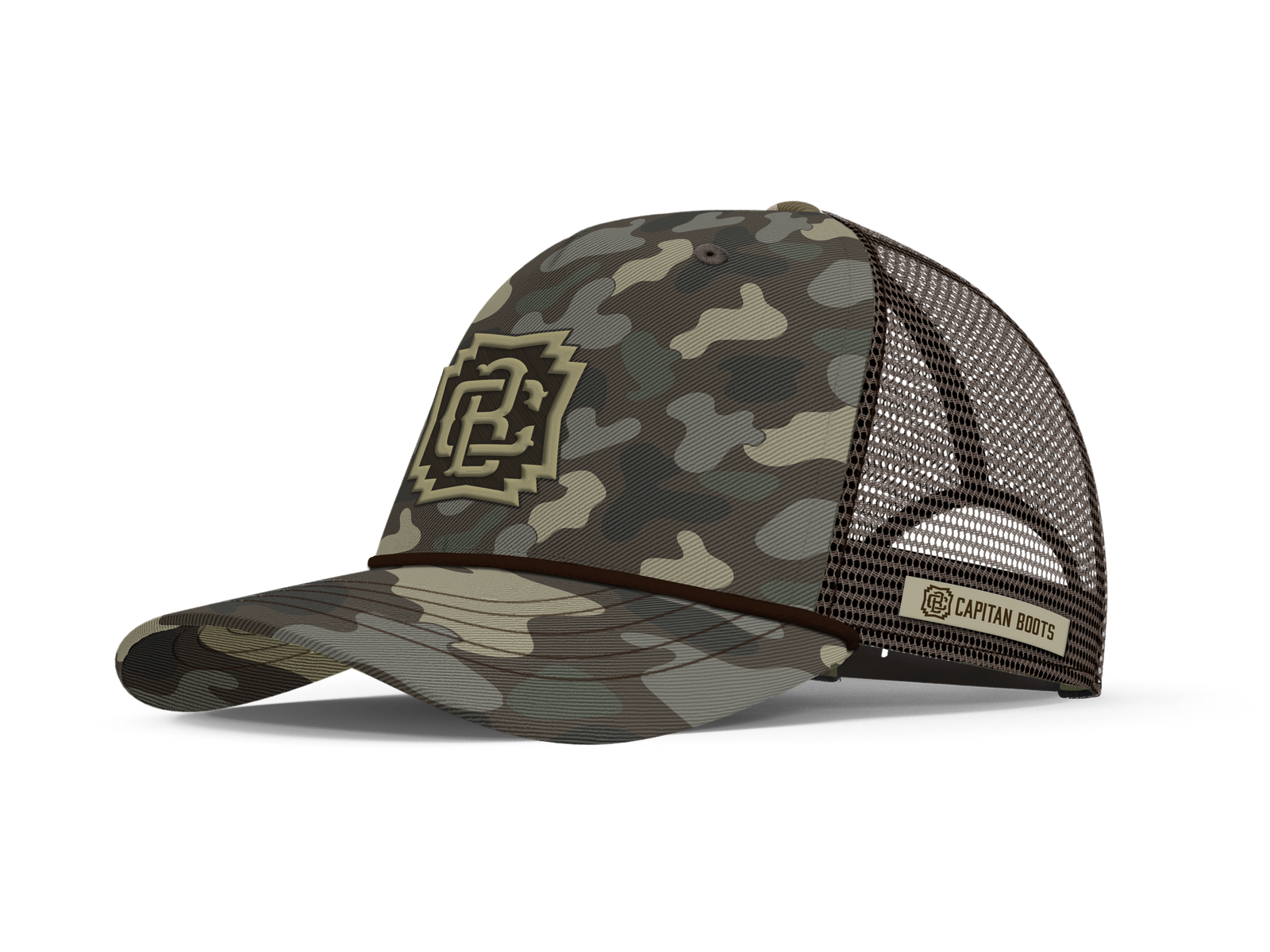 Capitan Boots Cap | Canyon Camo w Brown Mesh Back