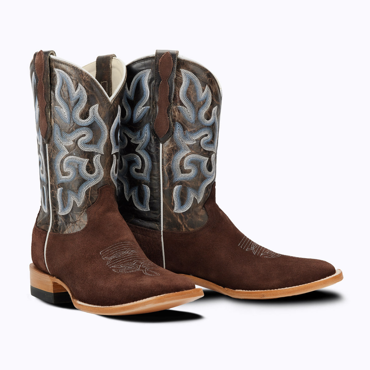 Cisco Brown Cowboy Boot Medium Square Toe Western Men's