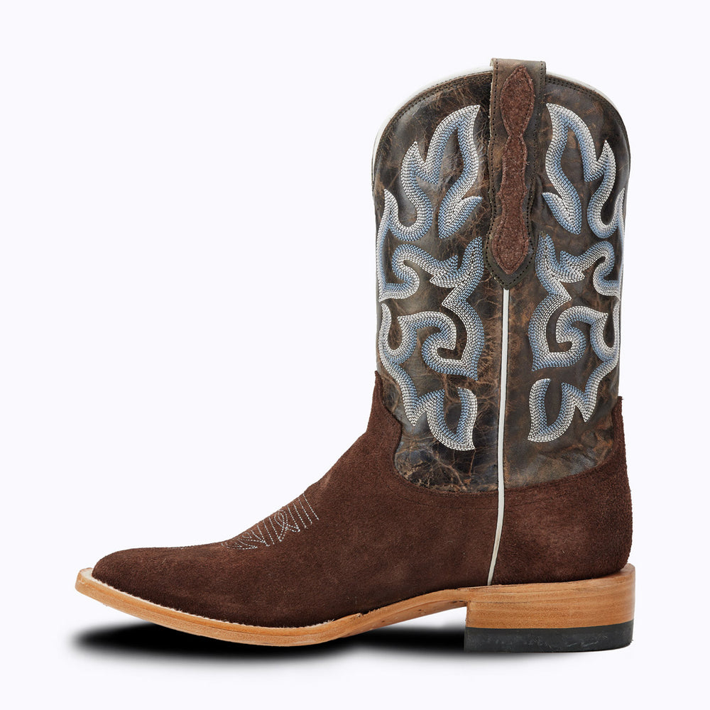 Cisco Brown Cowboy Boot Medium Square Toe Western Men's
