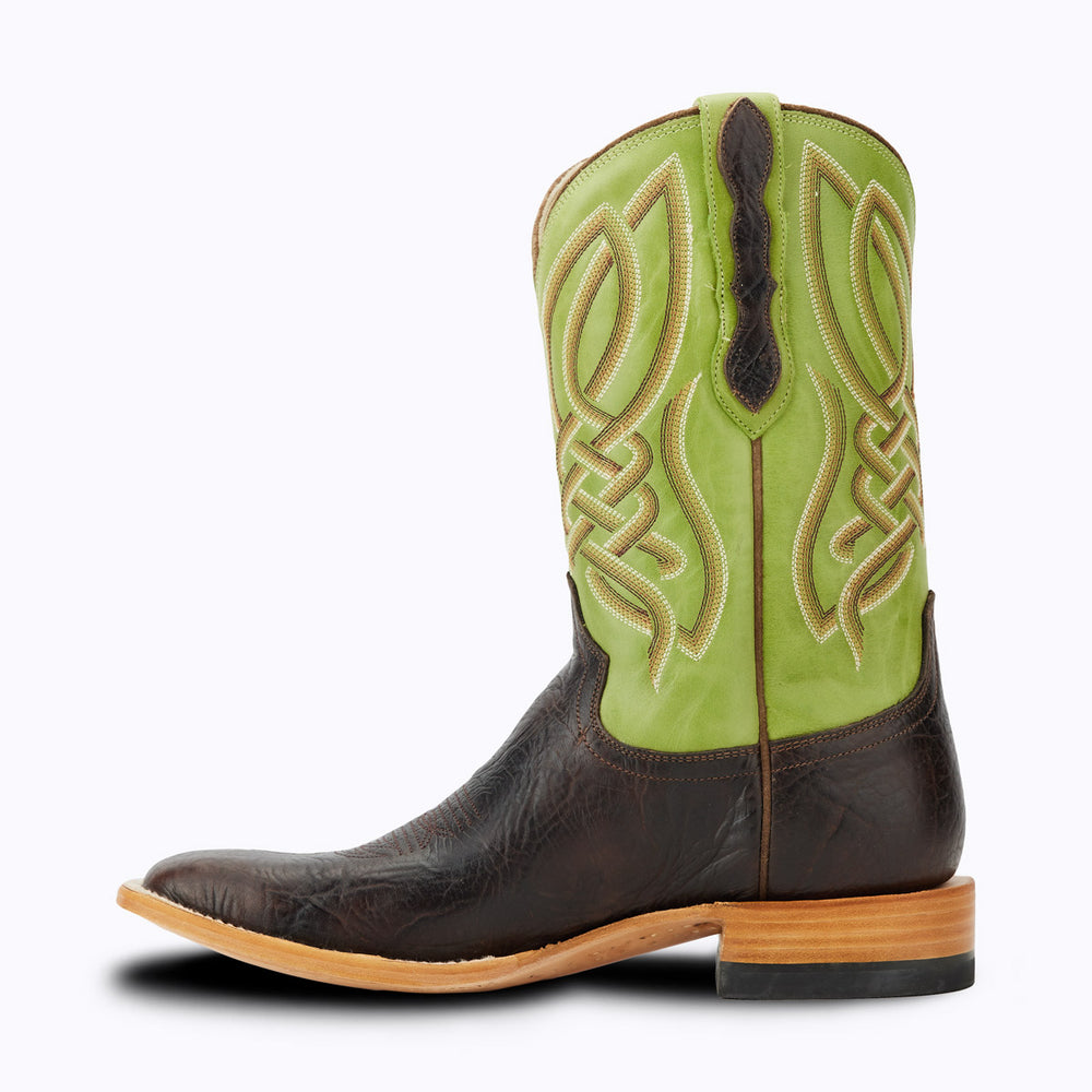 Cisco Brown Cowboy Boot Medium Square Toe Western Men's