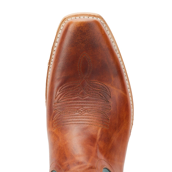 Nashville Tan Stitch Cowboy Boot Cutter Toe Western Men's