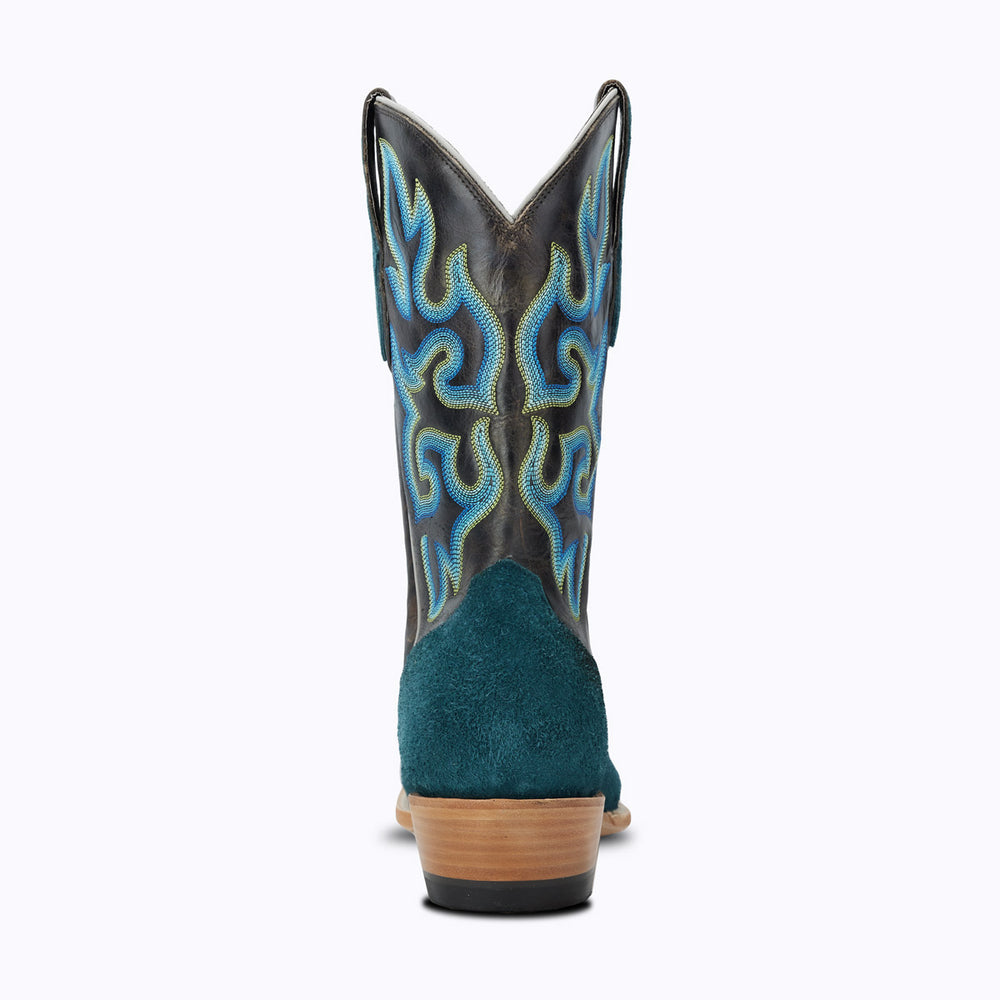 Tulsa Blue Cowboy Boot Cutter Toe Western Men's