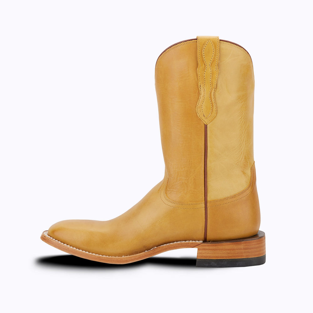 Jackson Tan Cowboy Boot Wide Square Toe Western Men's