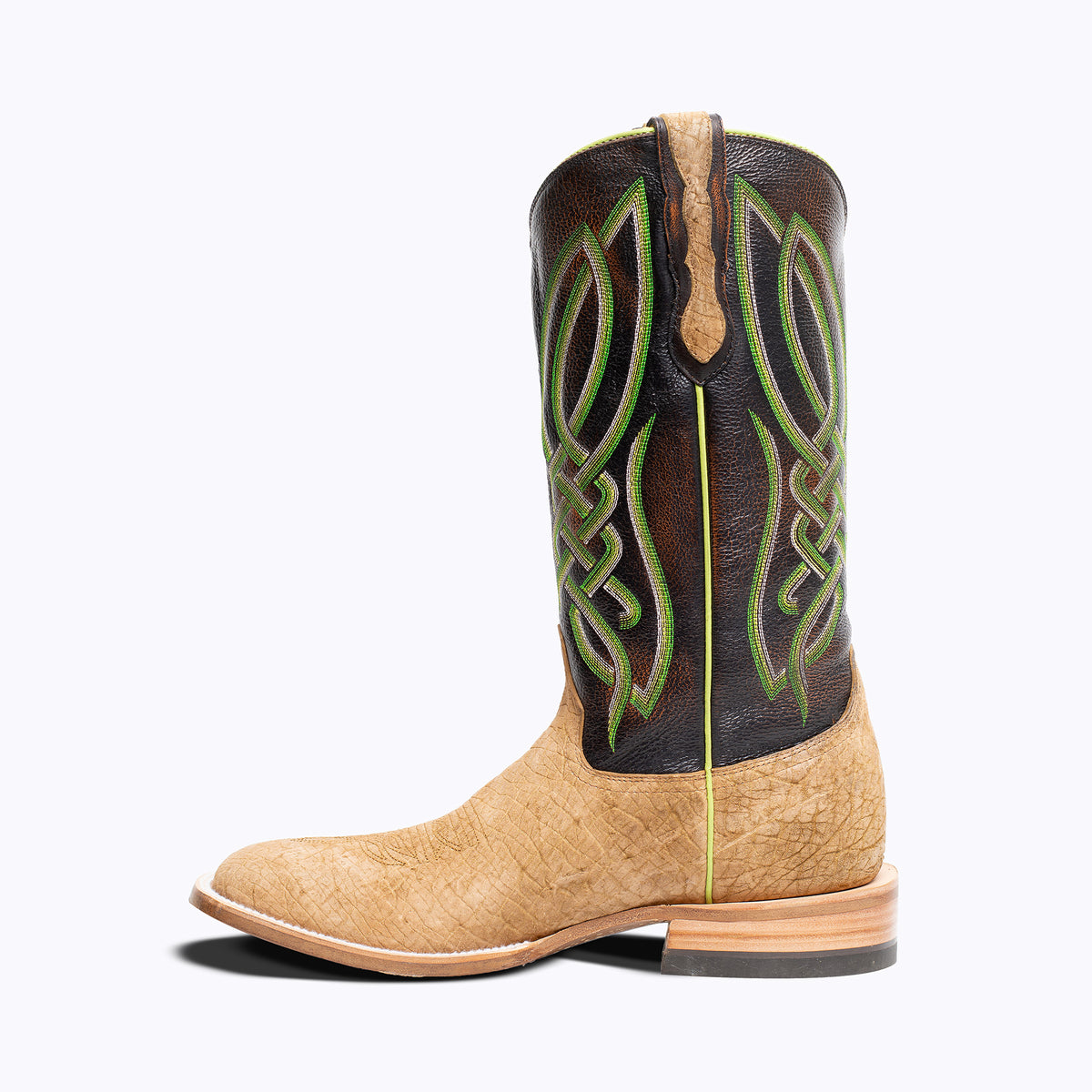 Cimarron African Hippo Mens Cowboy Boot in Honey