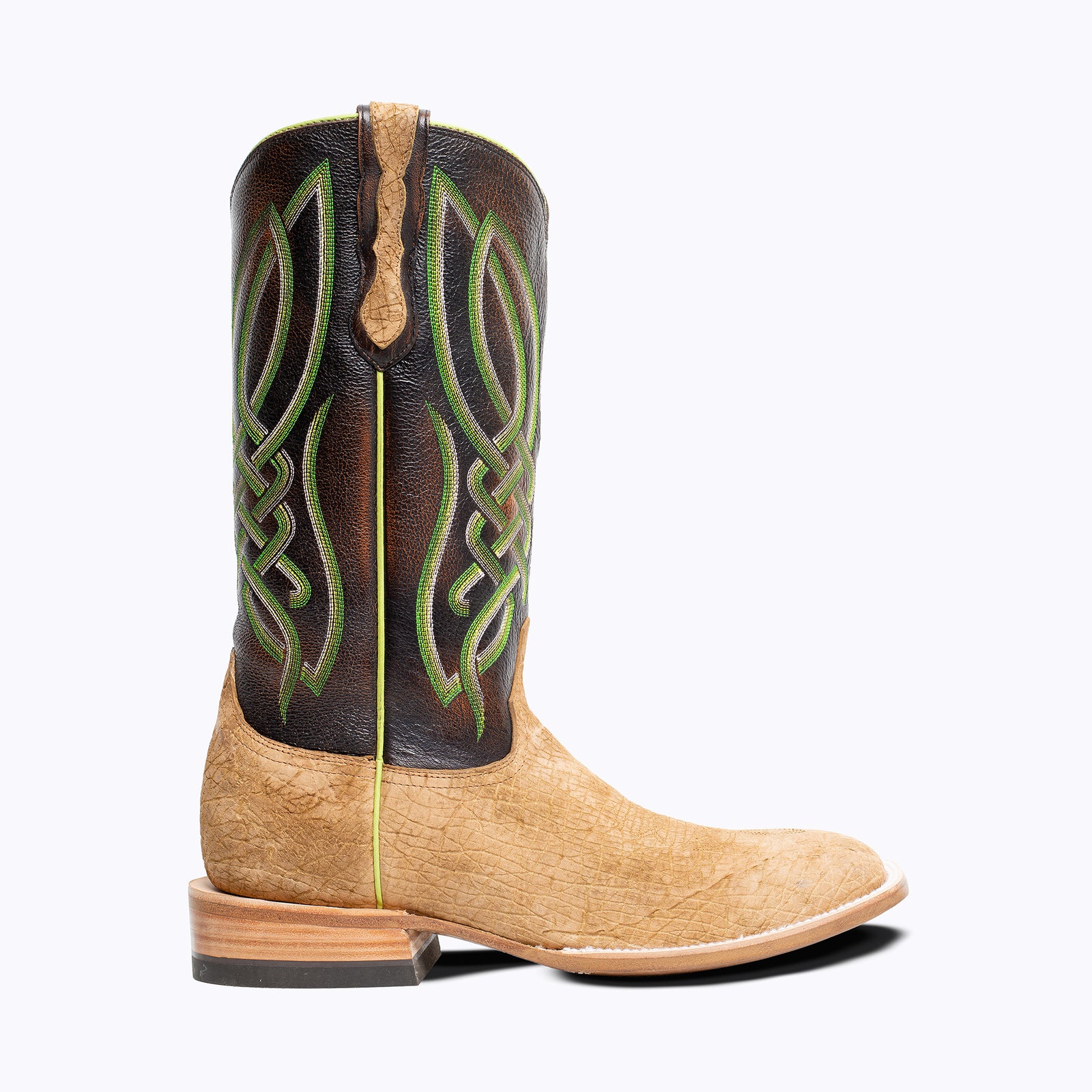 Cimarron African Hippo Mens Cowboy Boot in Honey
